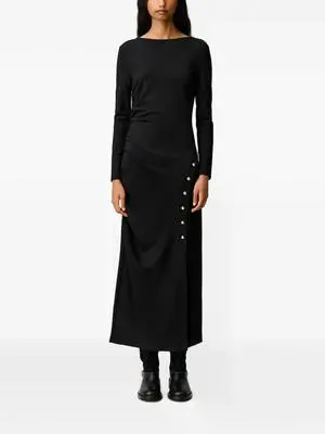 Claudie Pierlot Long Fitted Jersey Dress