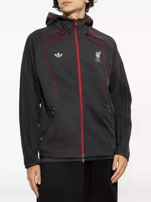 Adidas X Liverpool Fc Spacer Teamgeist 26 Zip-up Hoodie - Grey