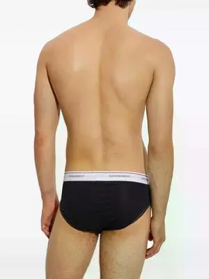 Dsquared2 Logo-waistband Contrast-stitch Briefs