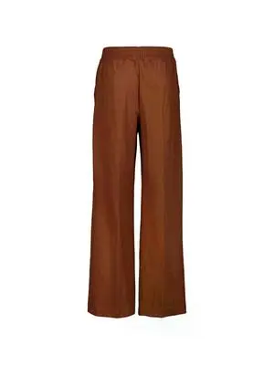 120% Lino Elasticated-waistband Palazzo Pants