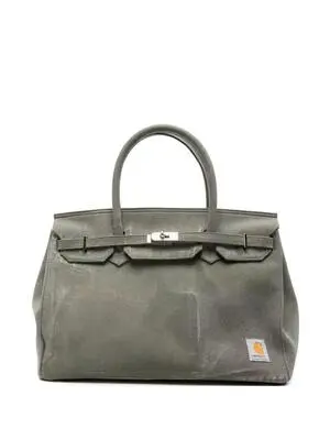 ANOTHER CHANCE Logo-patch Buckled Tote Bag
