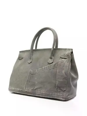 ANOTHER CHANCE Logo-patch Buckled Tote Bag