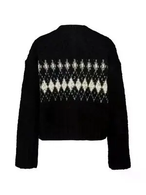 Altuzarra Haven Fair Isle Cardigan - Black
