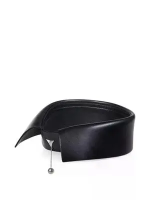 Fendi Charm-detail Leather Collar