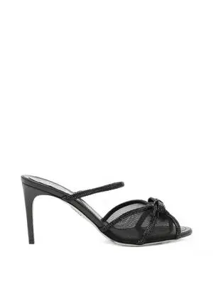 Rene Caovilla 80mm Lynette Sandals - Black