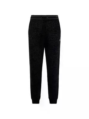 Philipp Plein Wool Cashmere Joggers Cocco - Black