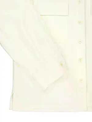 120% Lino Button-up Flap-pocket Shirt