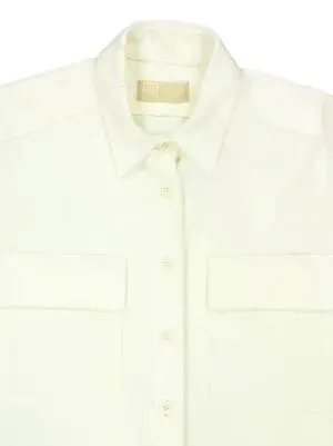 120% Lino Button-up Flap-pocket Shirt