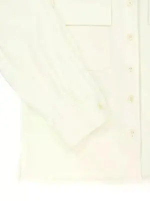 120% Lino Button-up Flap-pocket Shirt