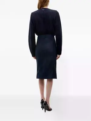 Pinko Ribbed-knit Long-sleeve Sweater