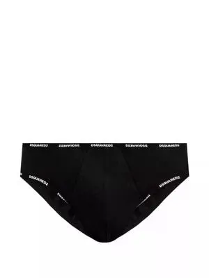 Dsquared2 Logo-waistband Briefs - Black
