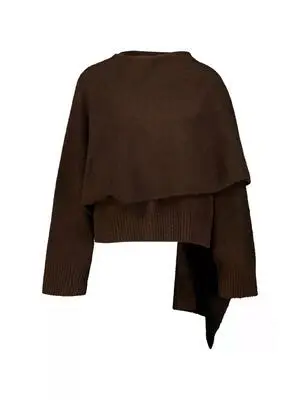 Altuzarra Palmer Draped Sweater - Brown