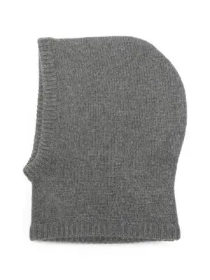Soft Goat Ribbed-trim Balaclava