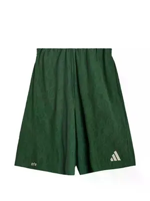 Adidas X Arte Antwerp Logo-embroidered Lace Football Shorts - Green