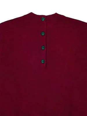 Altuzarra Otto Button-back Short-sleeve Sweater