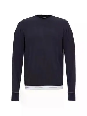 Dsquared2 Logo-waistband Long-sleeve T-shirt - Blue