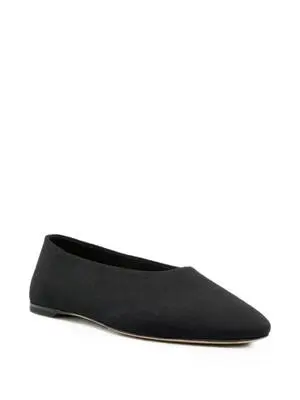TOTEME Pointed-toe Ballet Flats - Black
