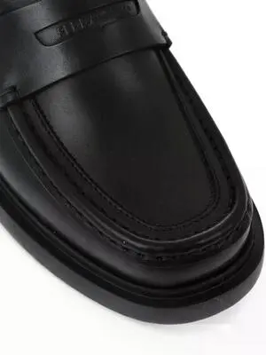 FERRAGAMO Logo-embossed Leather Loafers