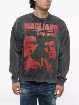 Dsquared2 X Magliano Rock Relax Logo-print Sweatshirt - Grey