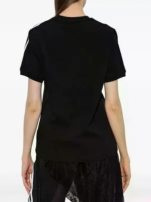 Adidas Lace-trim Embroidered-logo T-shirt