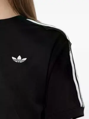 Adidas Lace-trim Embroidered-logo T-shirt
