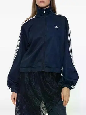 Adidas Logo-embroidered Zip-up Sweatshirt