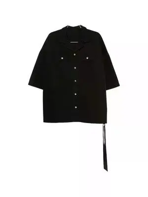 Rick Owens Button-up Short-sleeve Shirt - Black