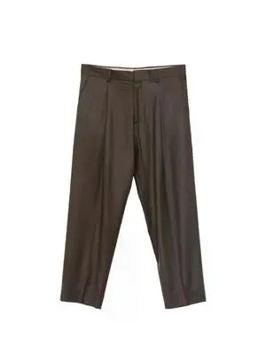 COSTUMEIN Pleated Vincent Trousers - Brown