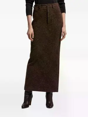 Ralph Lauren Tweed-effect Maxi Skirt