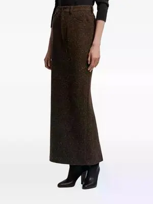 Ralph Lauren Tweed-effect Maxi Skirt