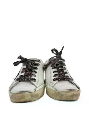GOLDEN GOOSE Super-star Distressed Sneakers