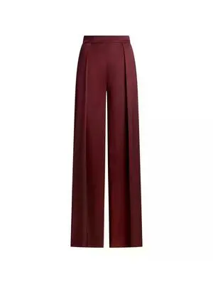Ralph Lauren Masina Pleated Palazzo Pants - Red