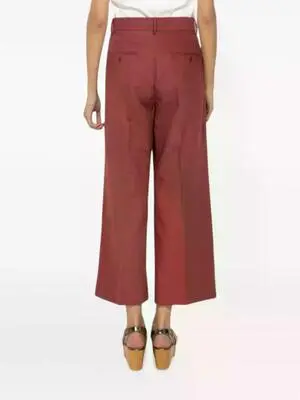 Max Mara Wkdzircone Cropped Wide-leg Trousers