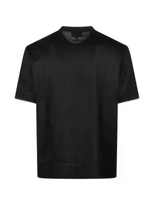 Emporio Armani Logo-patch Crew-neck T-shirt