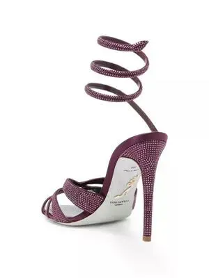 Rene Caovilla 105mm Dania Sandals - Purple