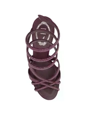 Rene Caovilla 105mm Dania Sandals - Purple