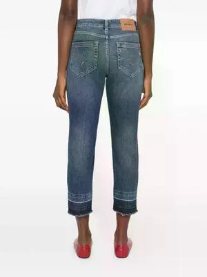 DONDUP Button-fly Frayed Jeans