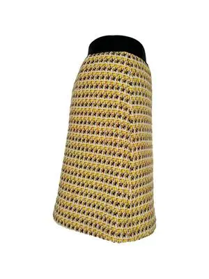 Maje Tweed Pattern Mini Skirt