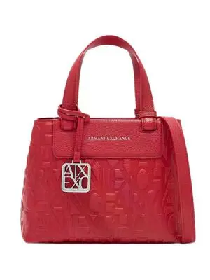 Armani Exchange Logo-embossed Tote Bag - Red