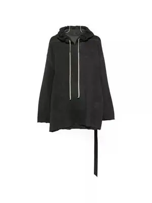 Rick Owens Drawstring Raw-cut Hoodie