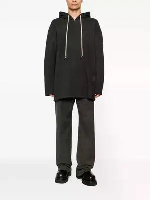 Rick Owens Drawstring Raw-cut Hoodie
