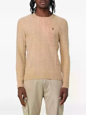 Polo Ralph Lauren Cable-knit Logo-embroidered Sweater