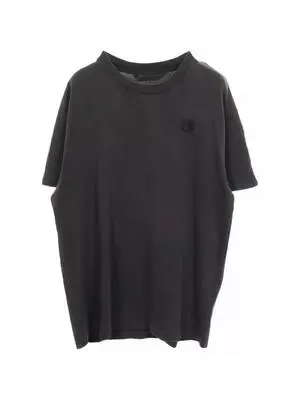 Moncler 2000s Logo Print T-shirt - Black
