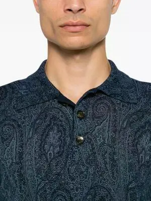 Etro Paisley-print Polo Shirt