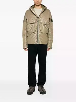 Stone Island Logo-patch Hooded Padded Jacket