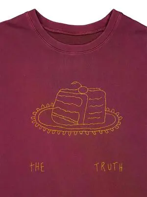 BAZISZT Embroidered Cotton T-shirt