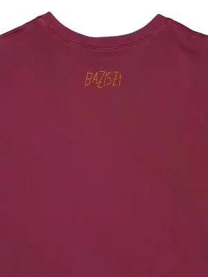 BAZISZT Embroidered Cotton T-shirt