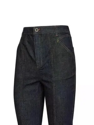 SELF-PORTRAIT Flared-bottom Seam-detail Jeans