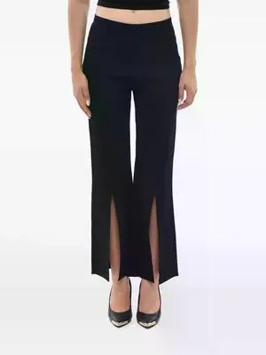 Stella McCartney Slit-detail Elasticated-waist Trousers - Black