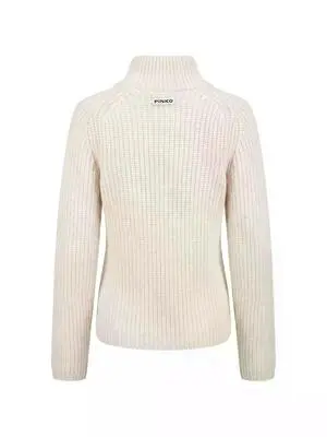 Pinko Ribbed-knit Button-up Cardigan